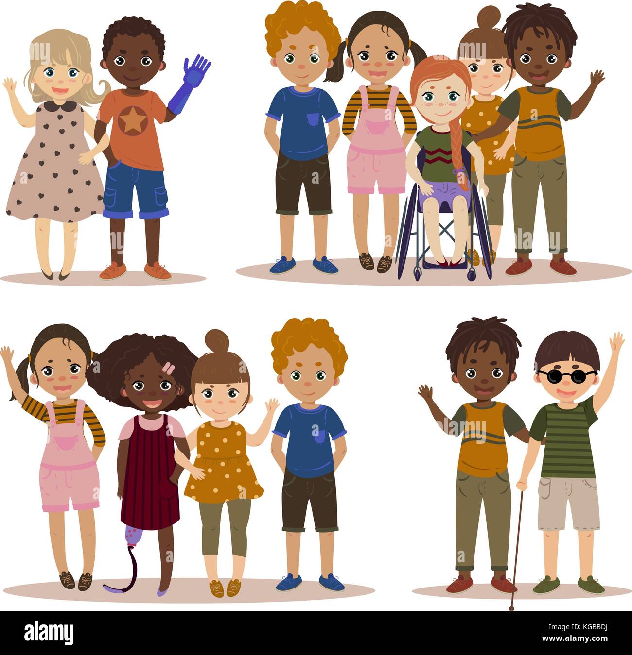Disability Children Clipart Showing