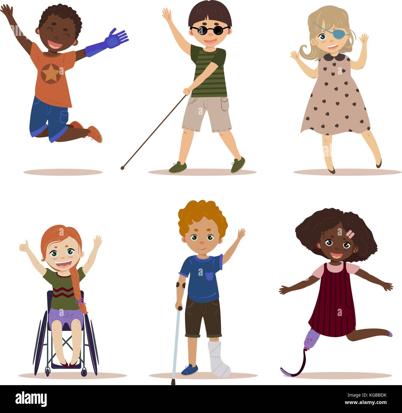 Disability Children Clipart Showing