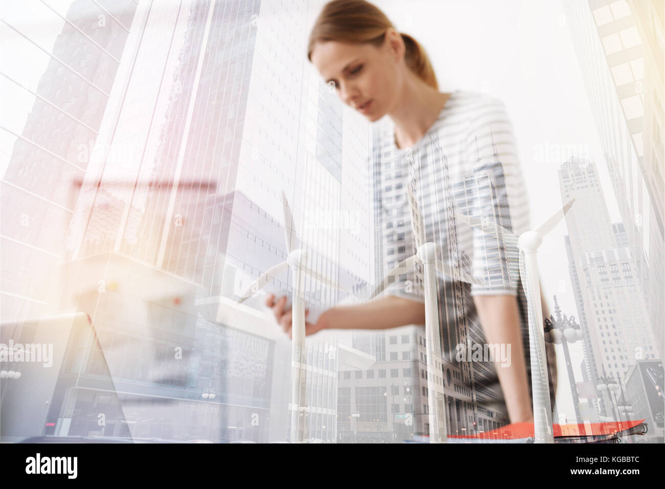 Professional female engineer working on the eco project Stock Photo - Alamy Professional female engineer working on the eco project Stock Photo - Alamy