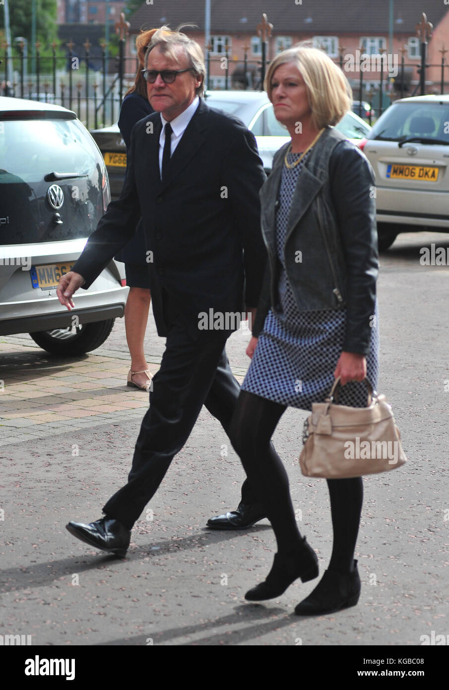 The funeral of Coronation Street actress Liz Dawn Featuring: David ...