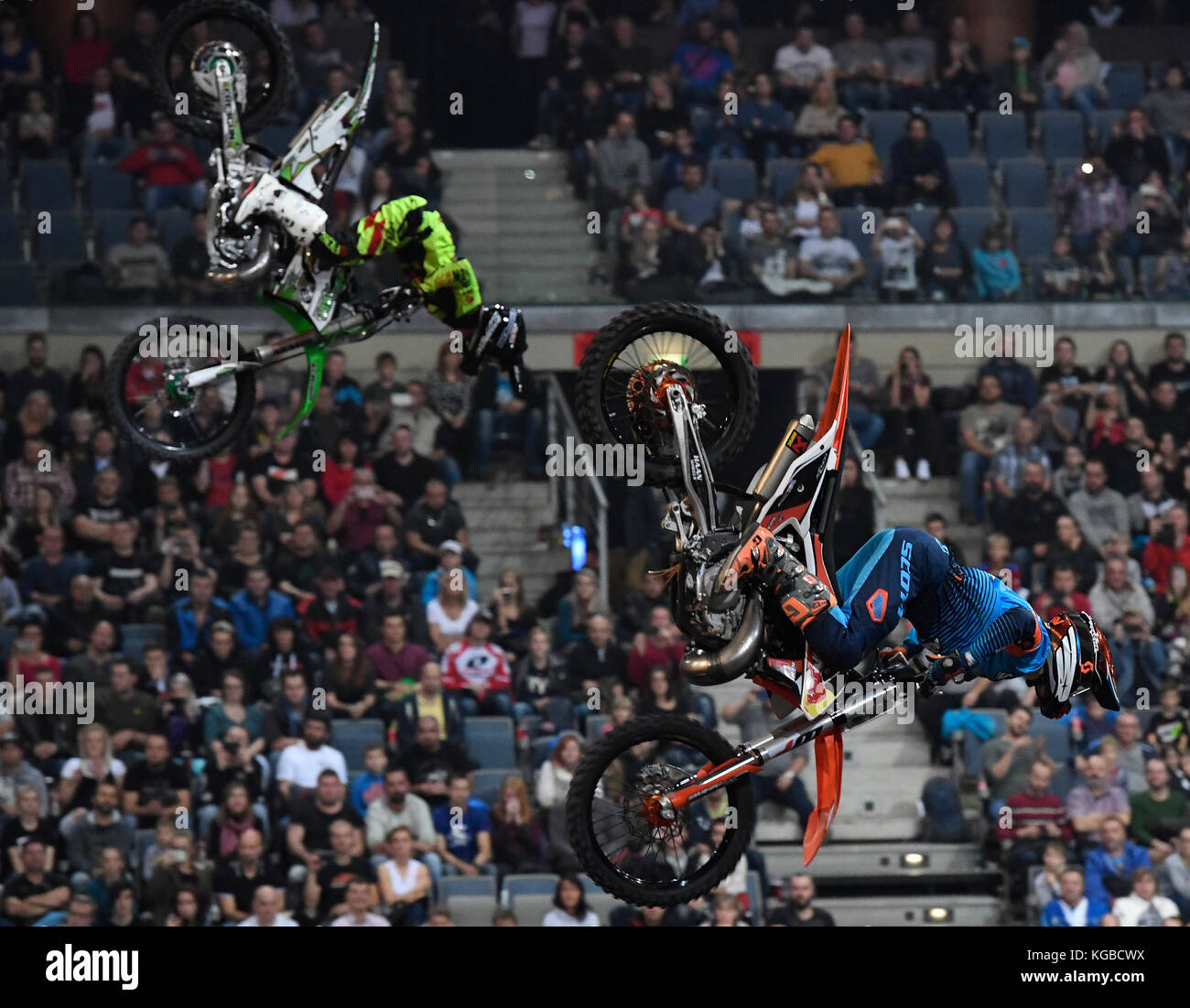 Prague, Czech Republic. 04th Nov, 2017. FMX riders in action during the ...