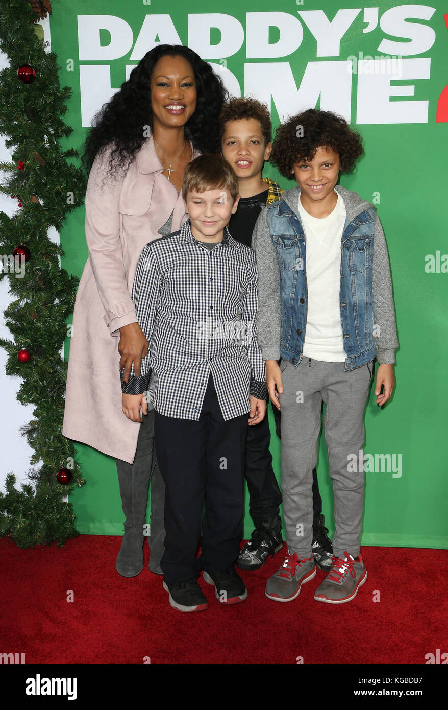 Westwood, Ca. 5th Nov, 2017. Garcelle Beauvais, Jaid Thomas Nilon, Jax ...