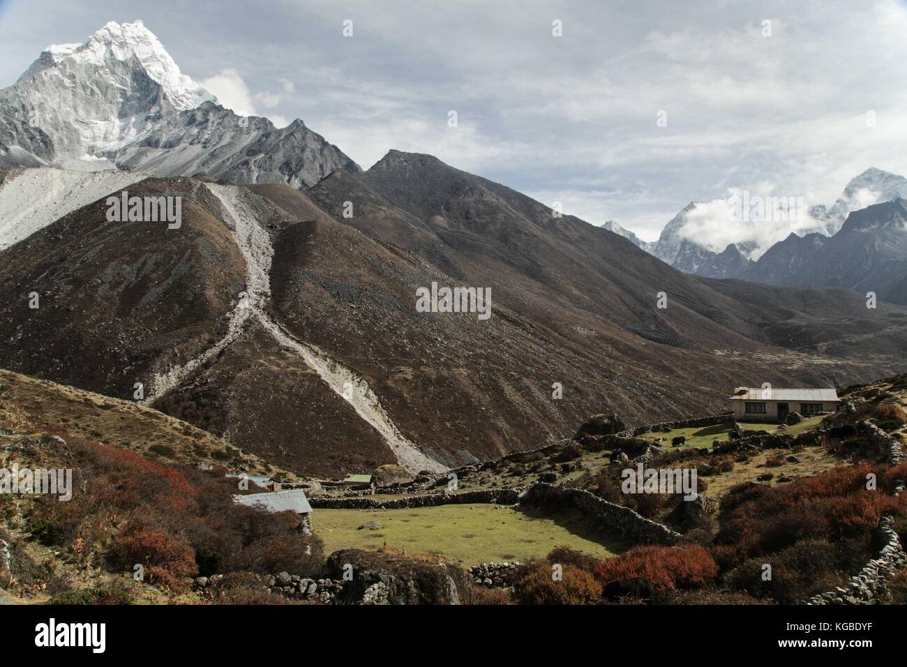 Pheriche, Khumbu, Nepal. 20th Oct, 2017. Beautiful little home nestled ...