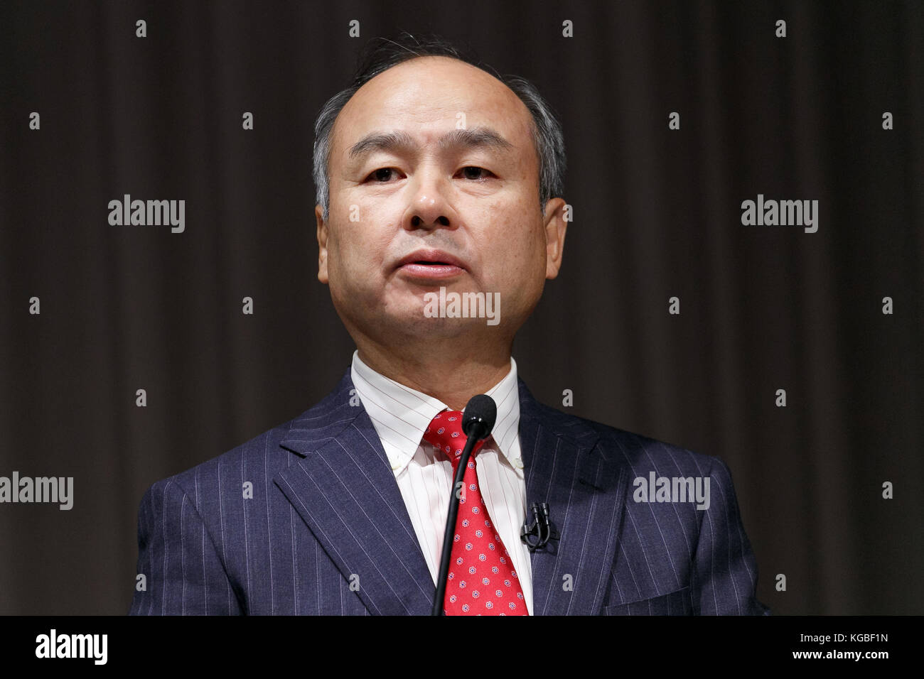 Tokyo, Japan. 6th Nov, 2017. Masayoshi Son, SoftBank Group Corp ...