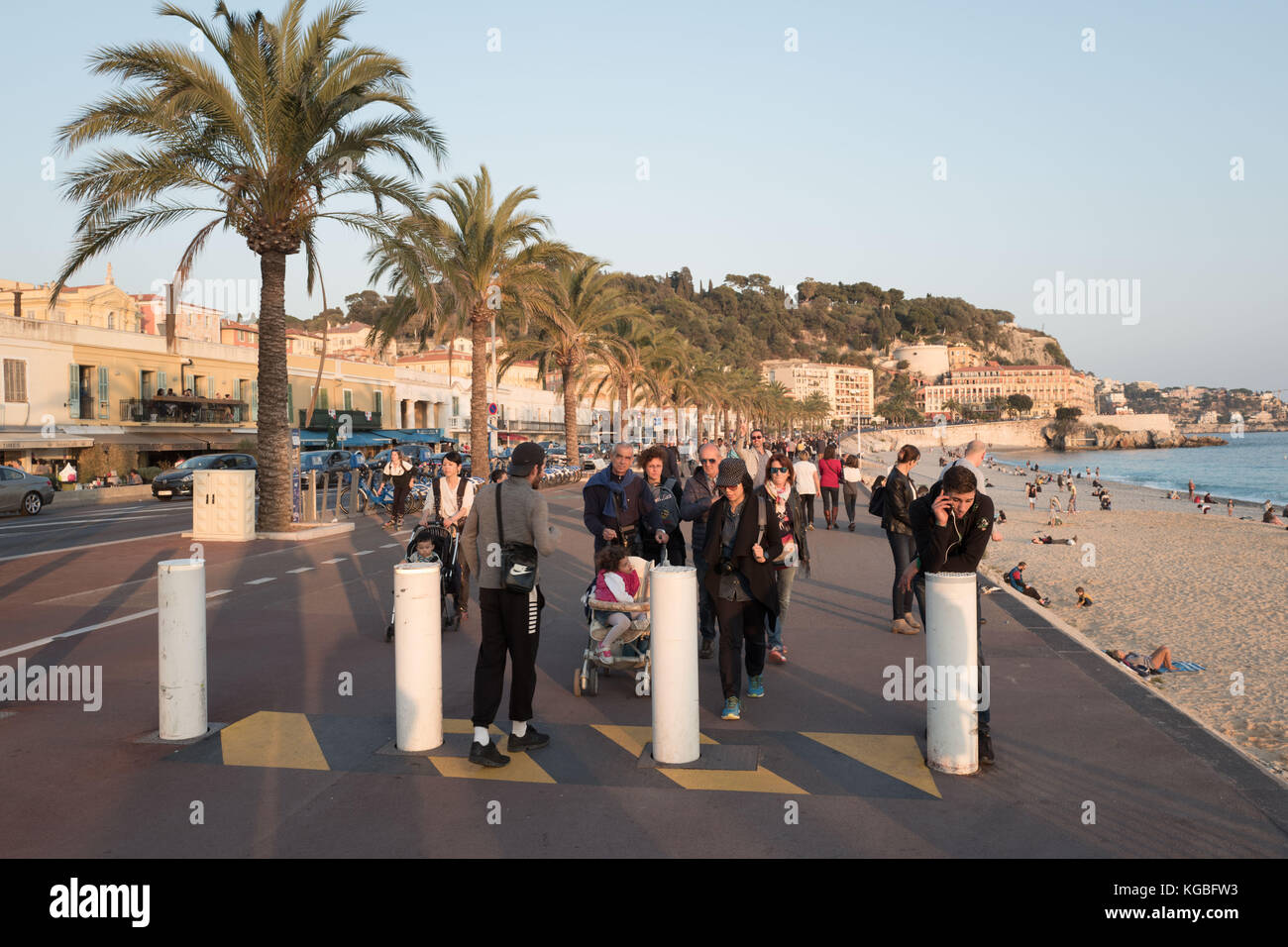 Numerous bollards hi-res stock photography and images - Alamy