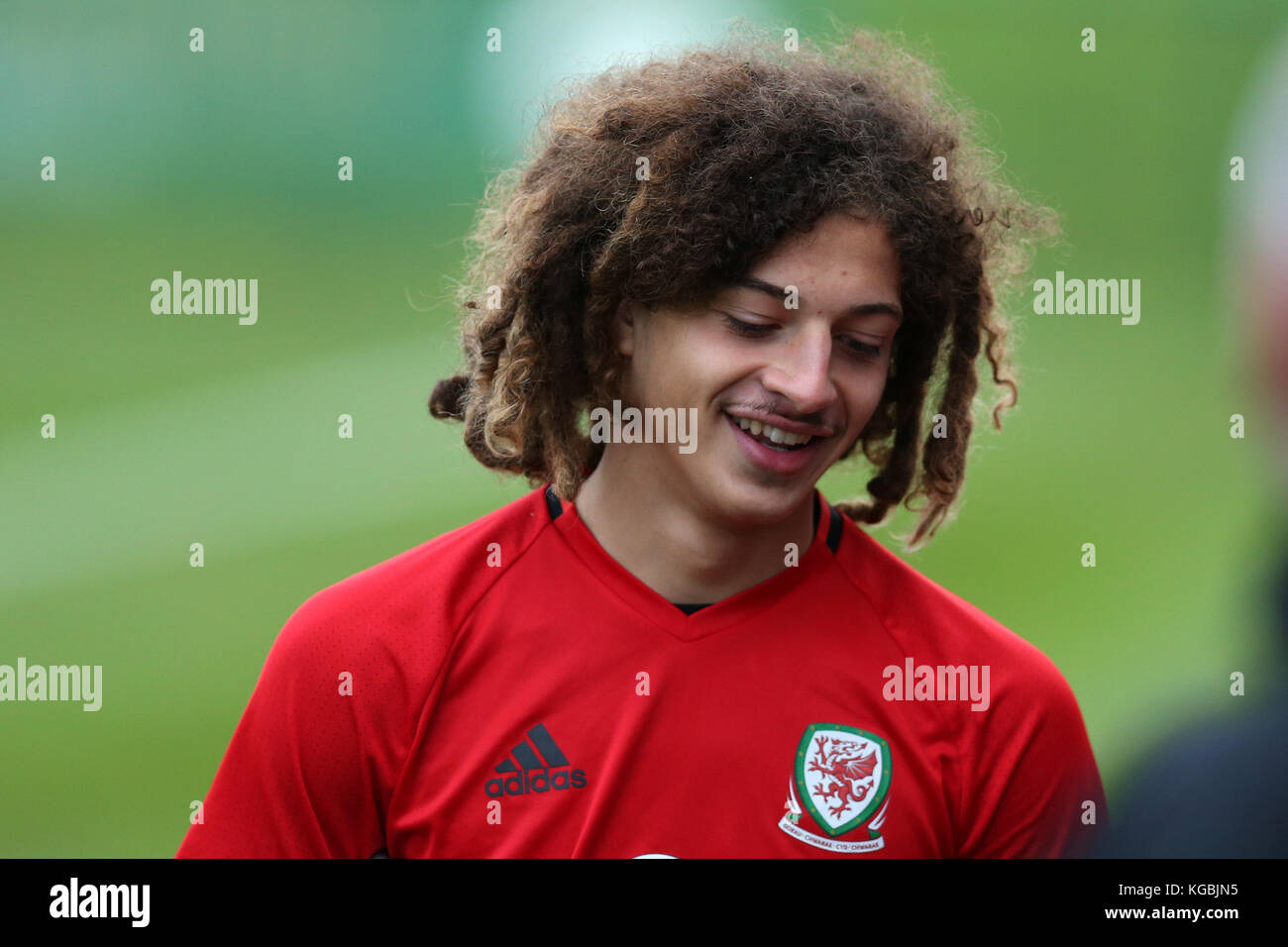 Cardiff, UK. 06th Nov, 2017. Ethan Ampadu of Wales during the Wales ...