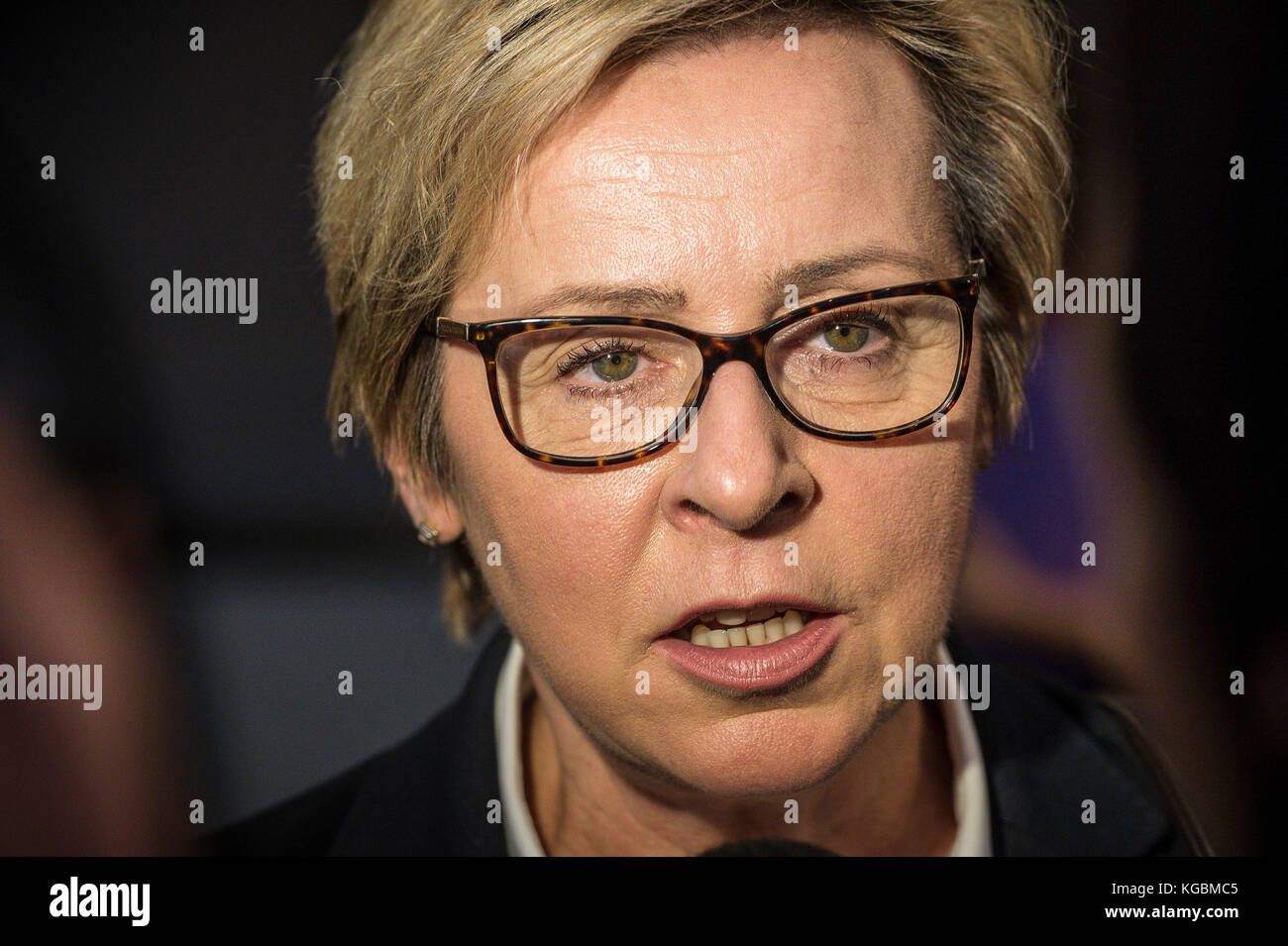 Brussels, Belgium. 06th Nov, 2017. Member of European Parliament (MEP) Jadwiga Wisniewska during ...