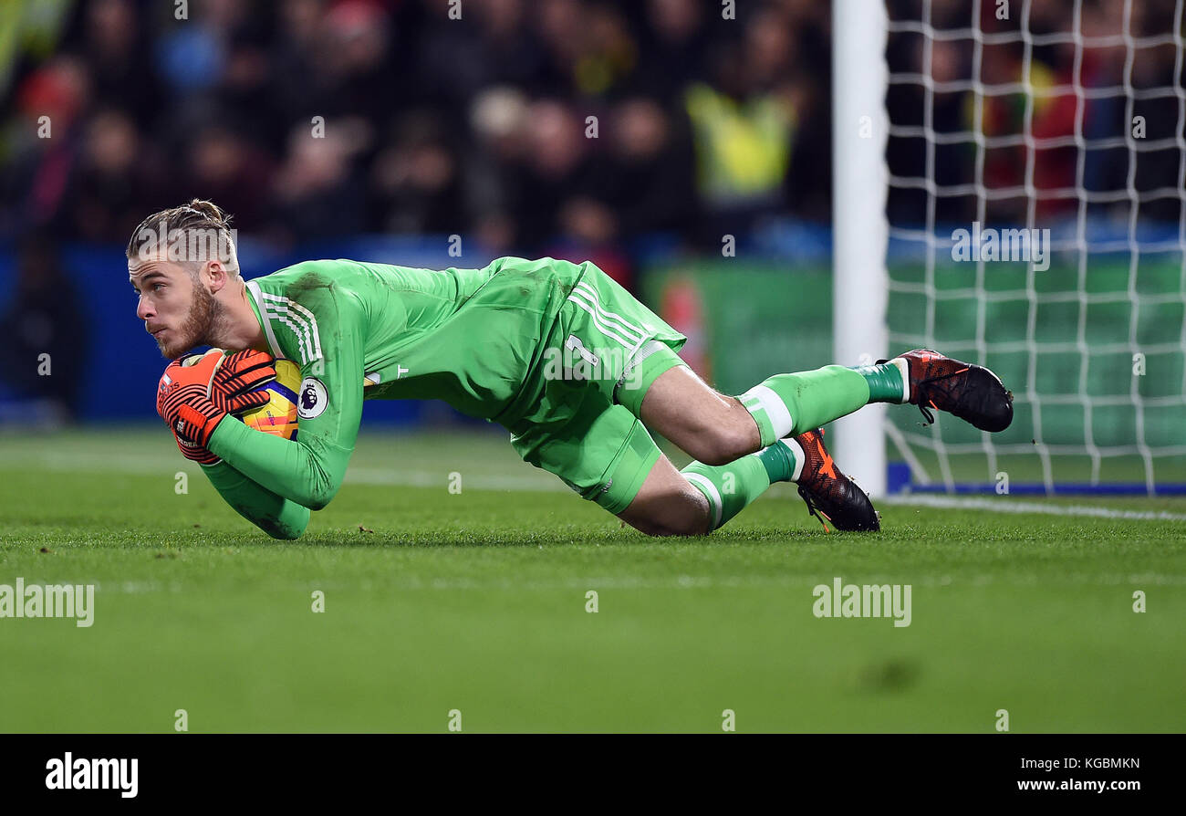 Manchester United goalkeeper David De Gea CHELSEA V MANCHESTER UNITED ...