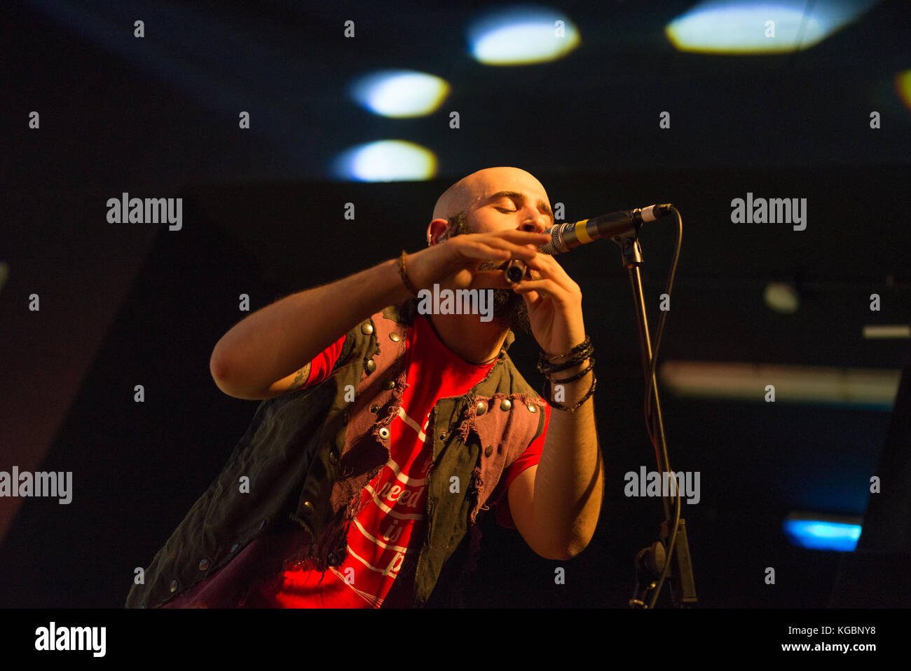 Milan, Italy. 4st November 2017. Italian folk rock band Folkstone ...