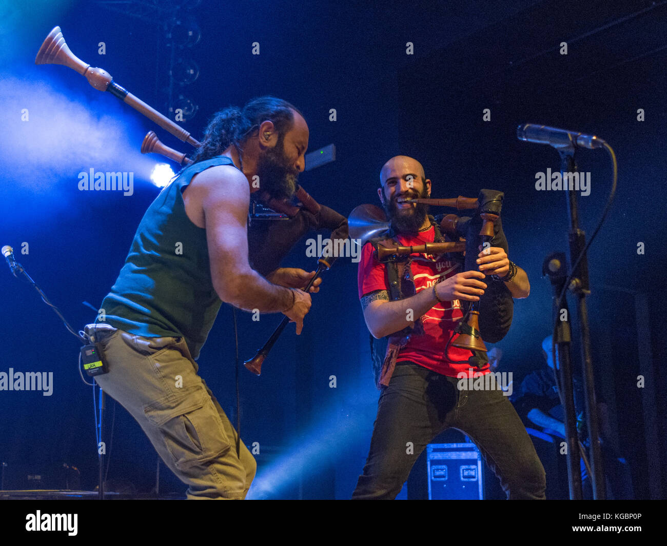 Milan, Italy. 4st November 2017. Italian folk rock band Folkstone ...
