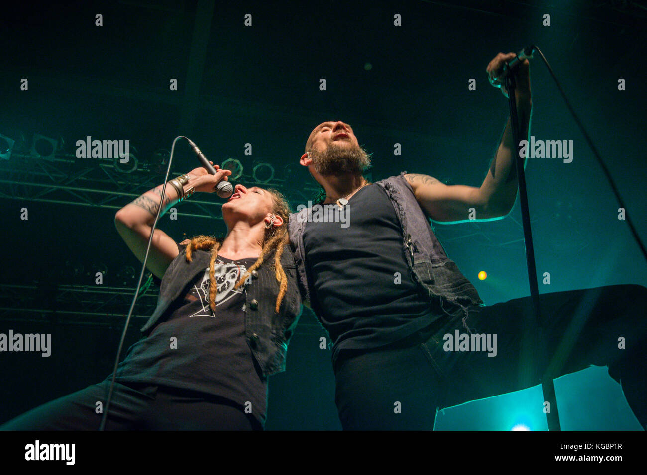 Milan, Italy. 4st November 2017. Italian folk rock band Folkstone ...