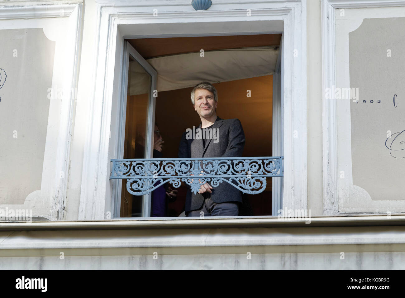 Paris, France. 6th Nov, 2017. Eric Vuillard winner of the Prix Goncourt ...