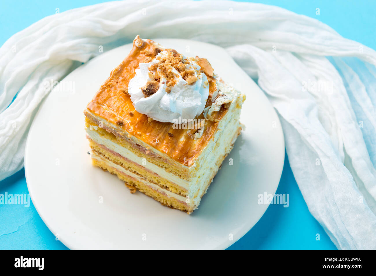 Square slice birthday cake hi-res stock photography and images - Alamy