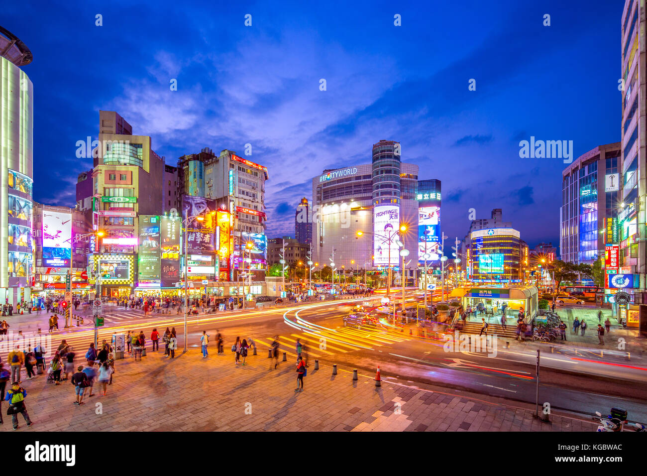 ximending district in taipei Stock Photo - Alamy
