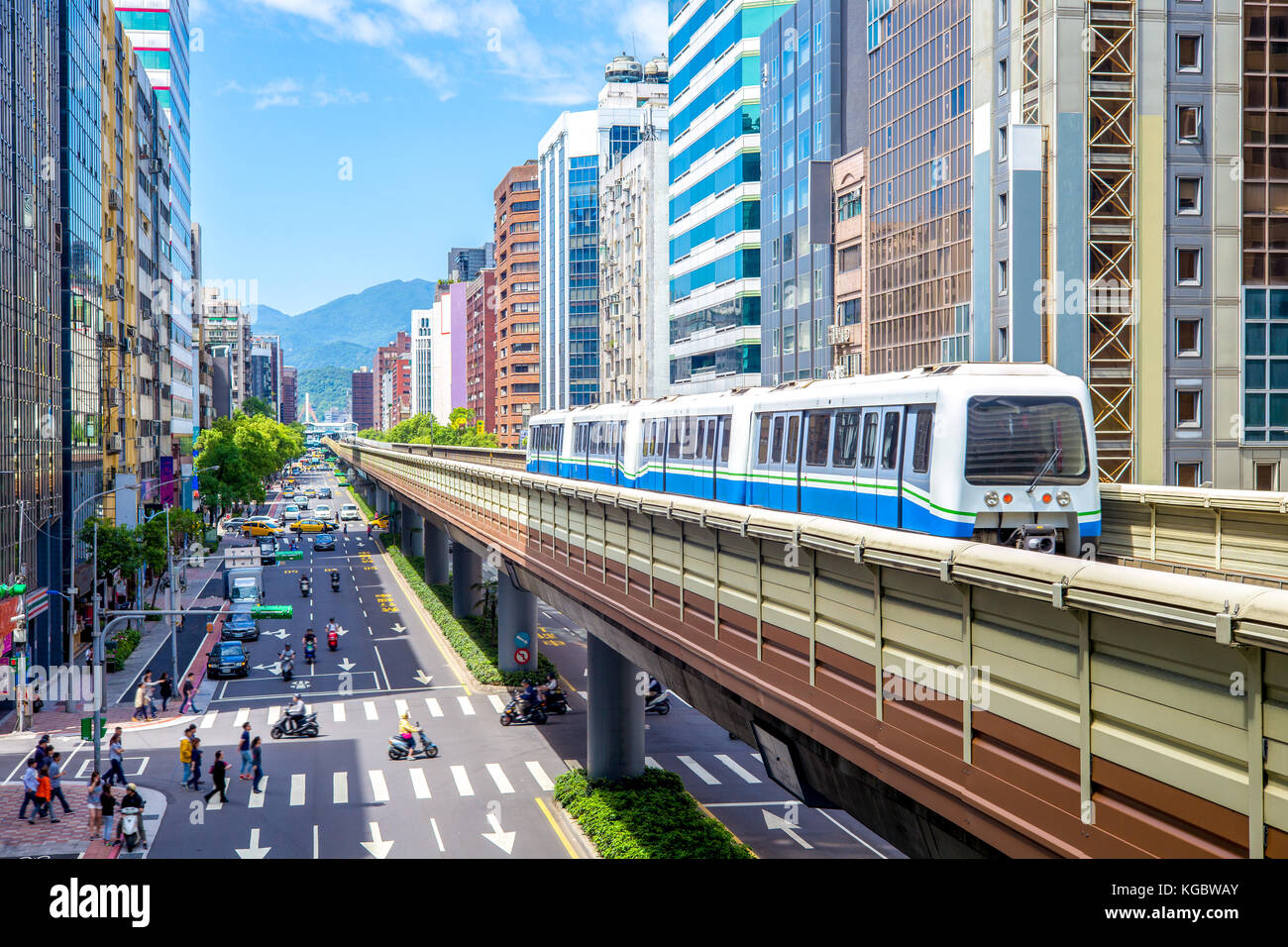 The Wenshan and Neihu Lines of Taipei Metro Stock Photo - Alamy