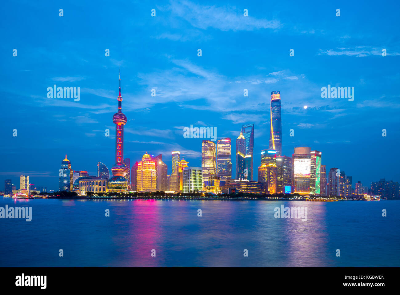 night view of shanghai, china Stock Photo - Alamy