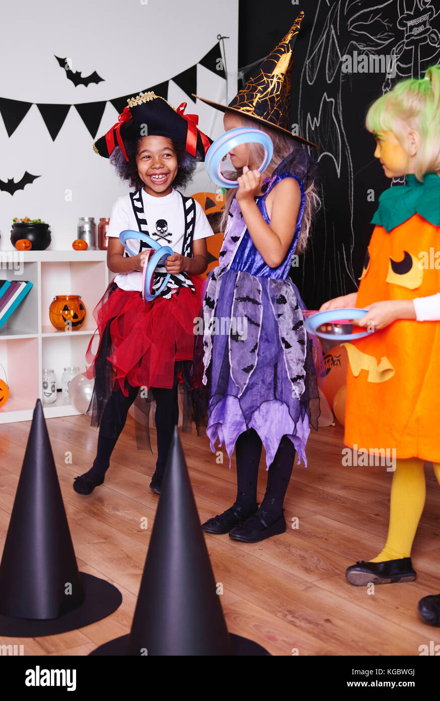 Girl taking part in different fun Stock Photo - Alamy