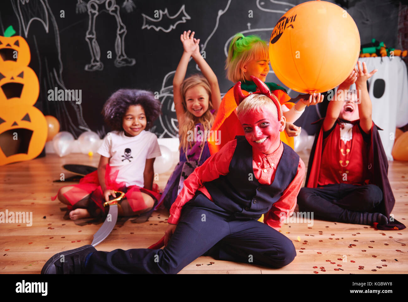 Halloween party is our favourite celebration Stock Photo - Alamy
