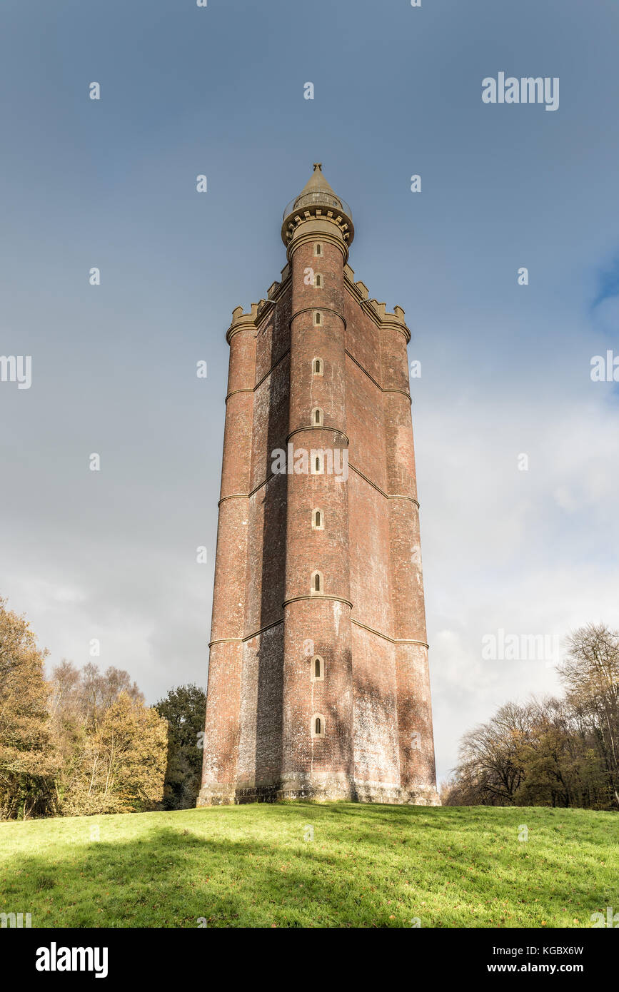 King Alfred's Tower, Stourhead, Wiltshire, UK Stock Photo - Alamy