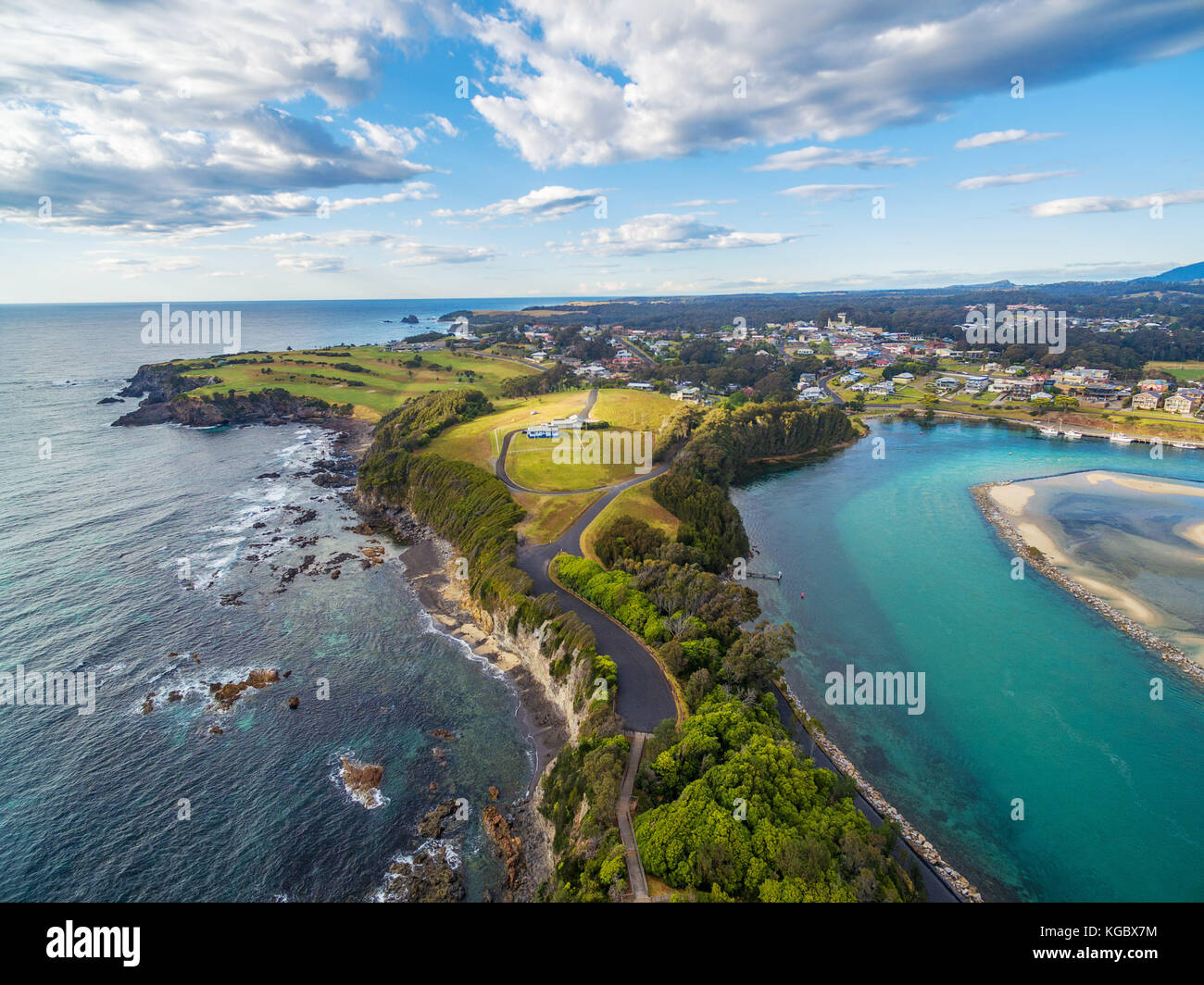 Aerial view of beautiful ocean coastline Stock Photo - Alamy