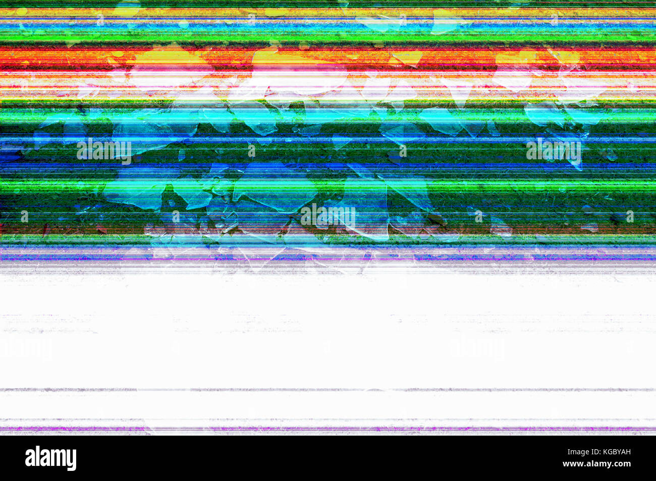 A damaged photo sensor shot with colourful stripes Stock Photo - Alamy