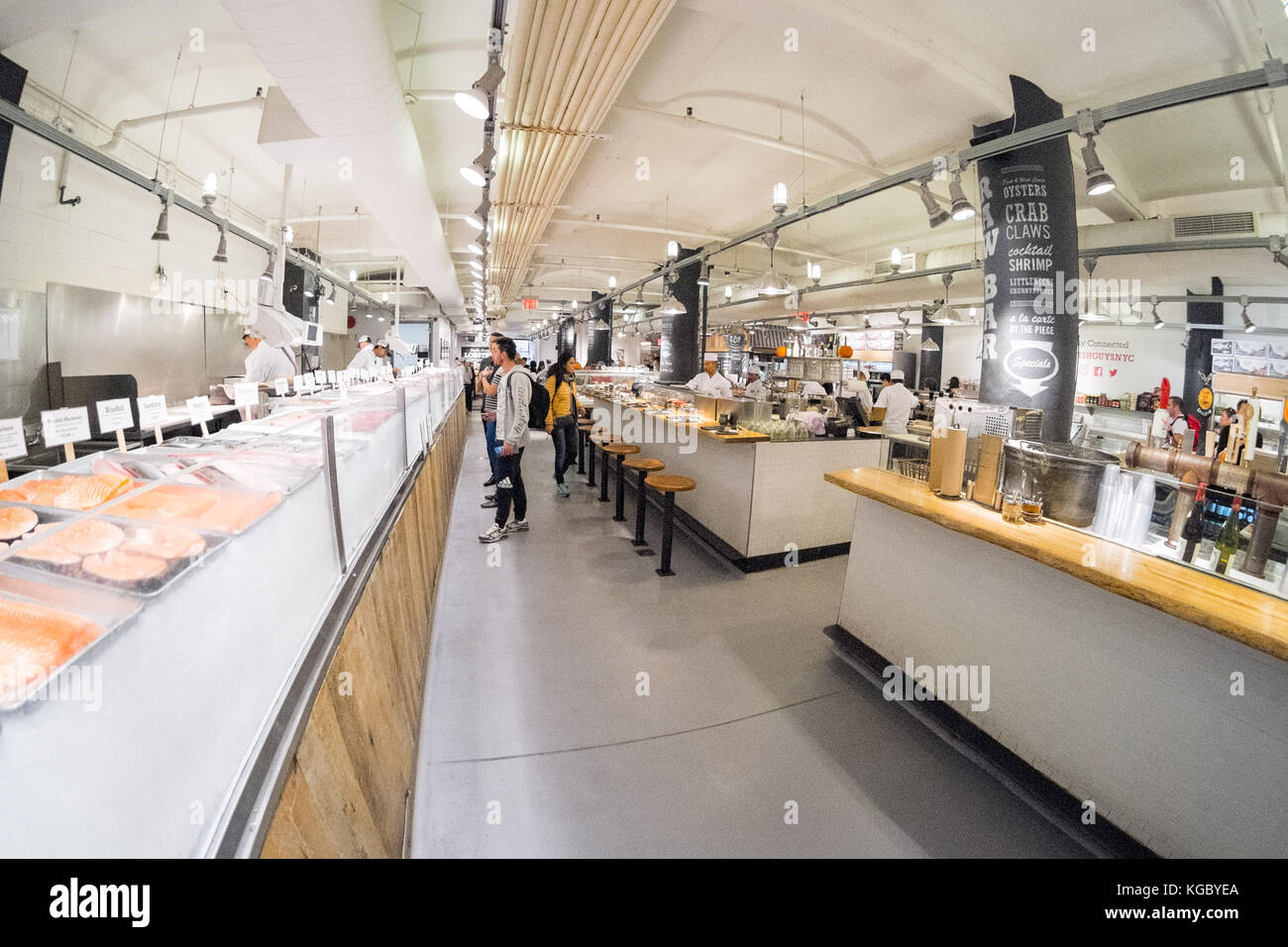 Lobster place chelsea food market hi-res stock photography and images ...