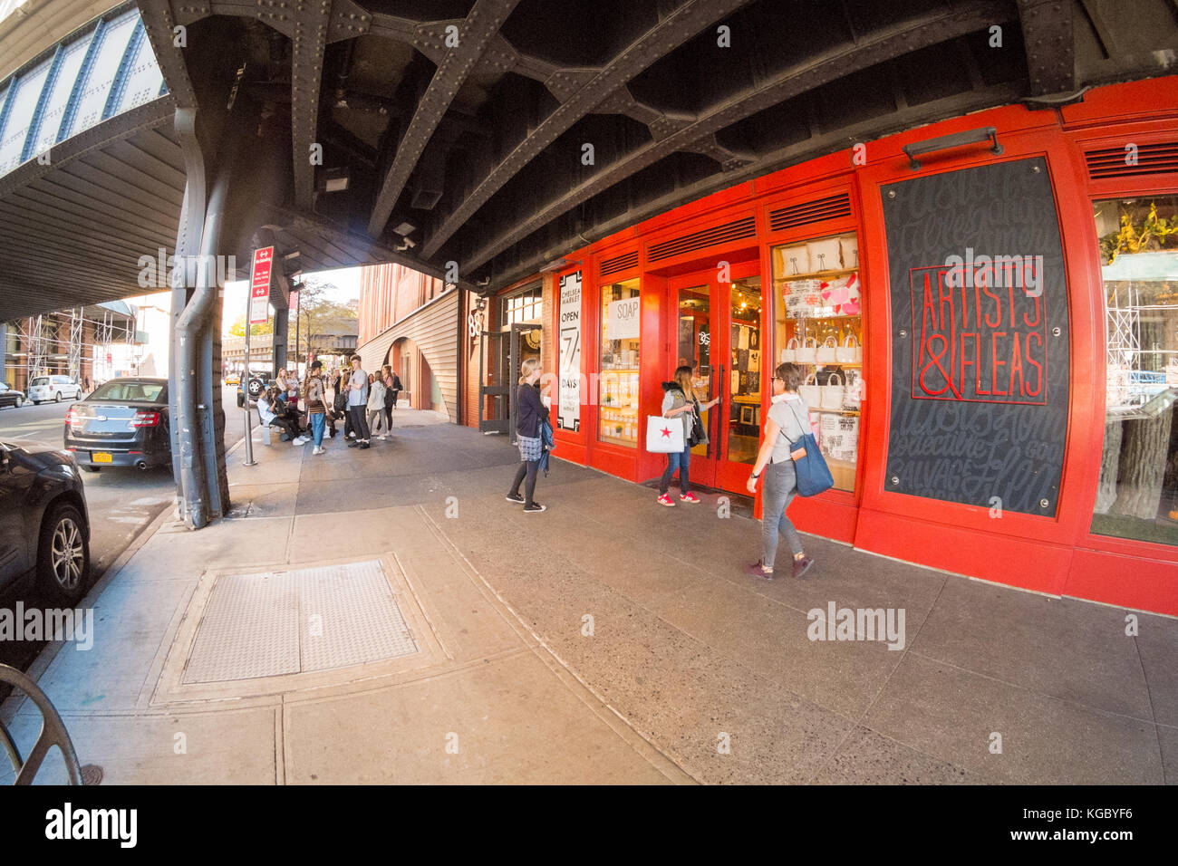 Entrance to the Chelsea market, Chelsea, New York City, United States ...