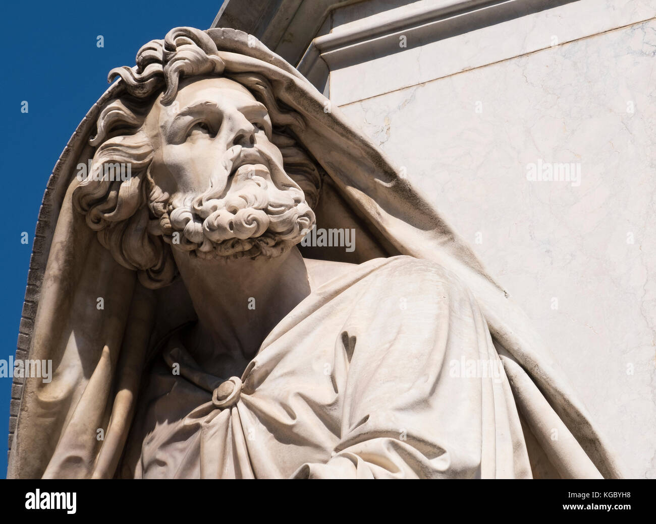 The statue of Prophet Isaiah on the Column of the Immaculate Conception ...