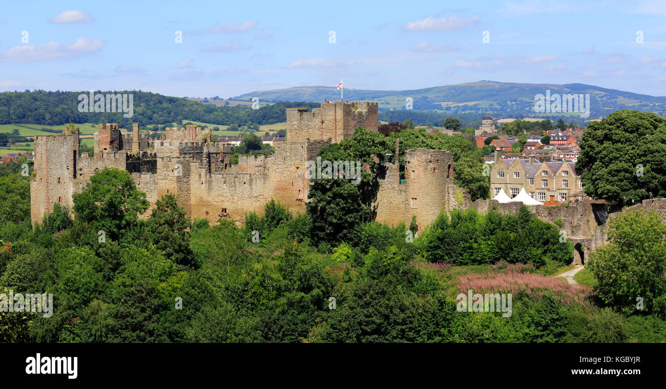 Ludlow Castle, Ludlow, Shropshire, England, Europe Stock Photo - Alamy