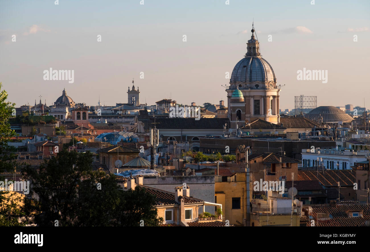 The rooftops of Rome, Italy, Europe Stock Photo - Alamy