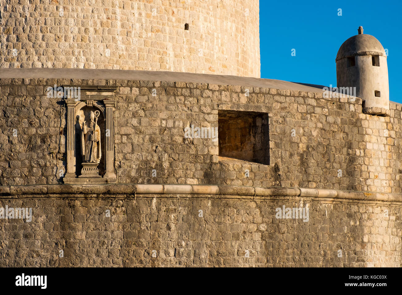 The highest point on the walls of Dubrovnik, Minceta Tower. Dubrovnik ...