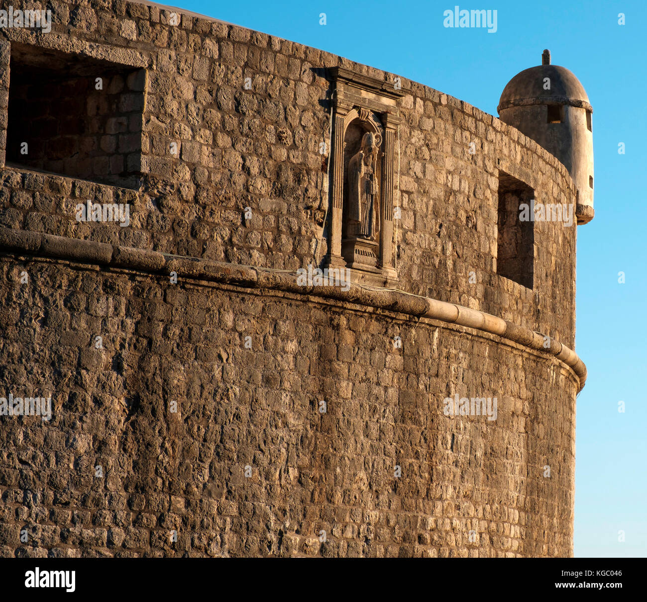 The highest point on the walls of Dubrovnik, Minceta Tower. Dubrovnik ...