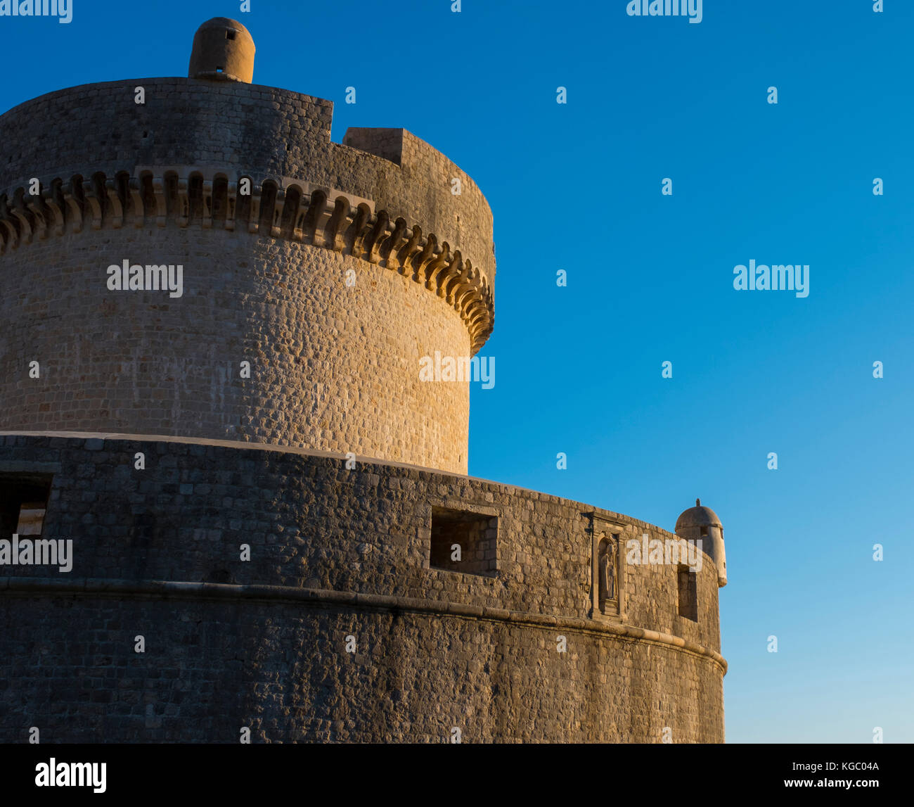 The highest point on the walls of Dubrovnik, Minceta Tower. Dubrovnik ...