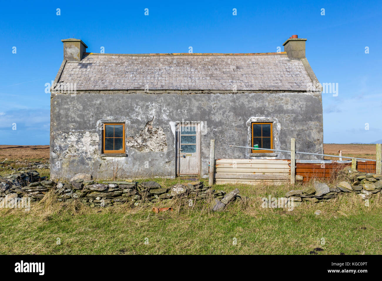 Old, abandoned, isolated house needing renovation, Valentia Island, Co ...