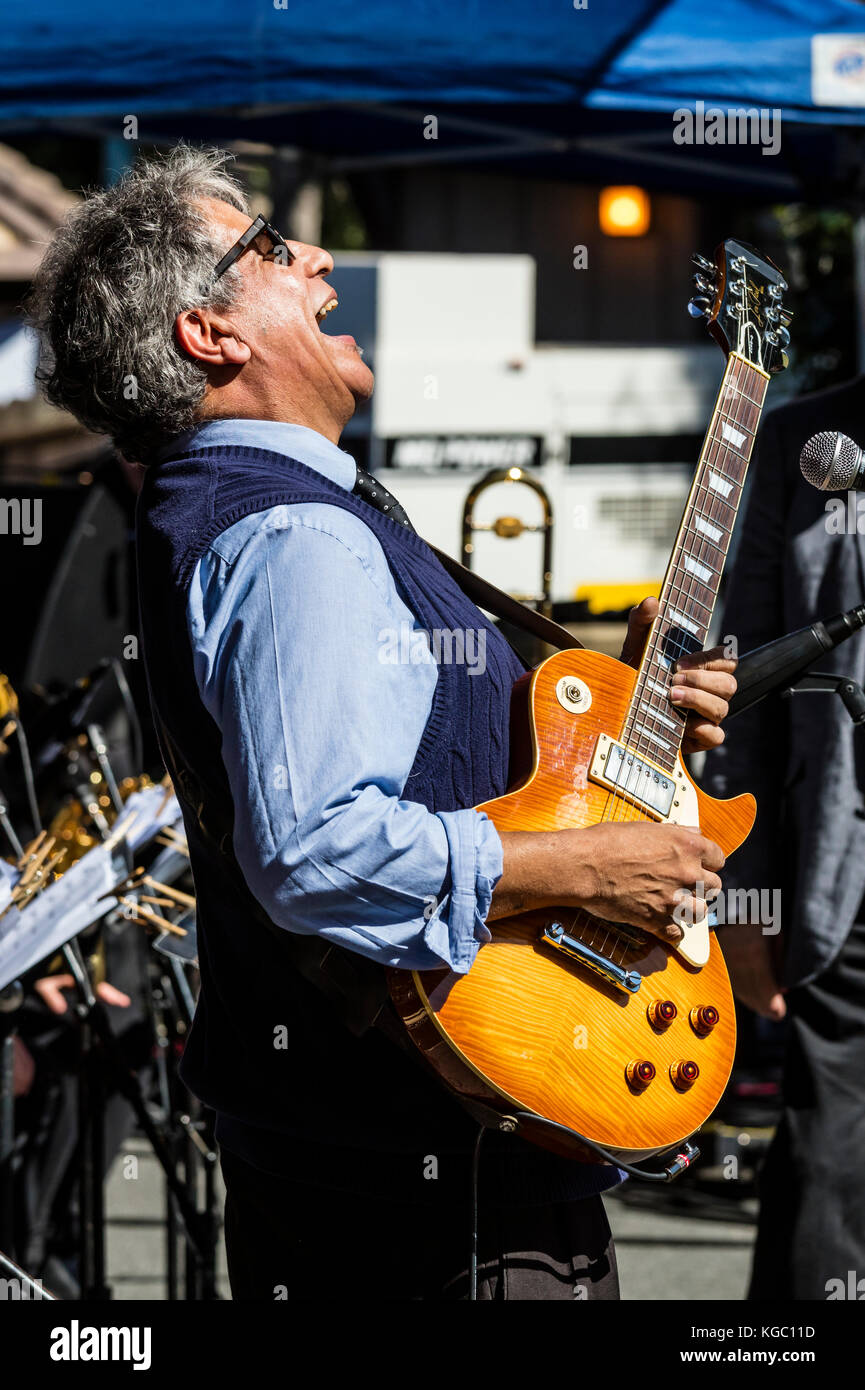 CHRIS CAIN plays lead guitar and sings with the Rodger Fox Big Band ...