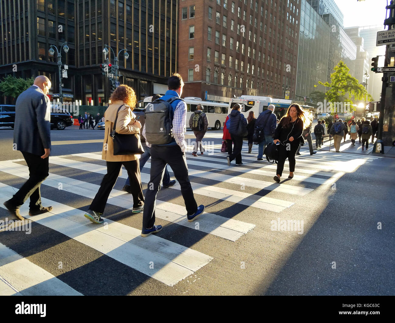 Pedestrians in crosswalk hi-res stock photography and images - Alamy