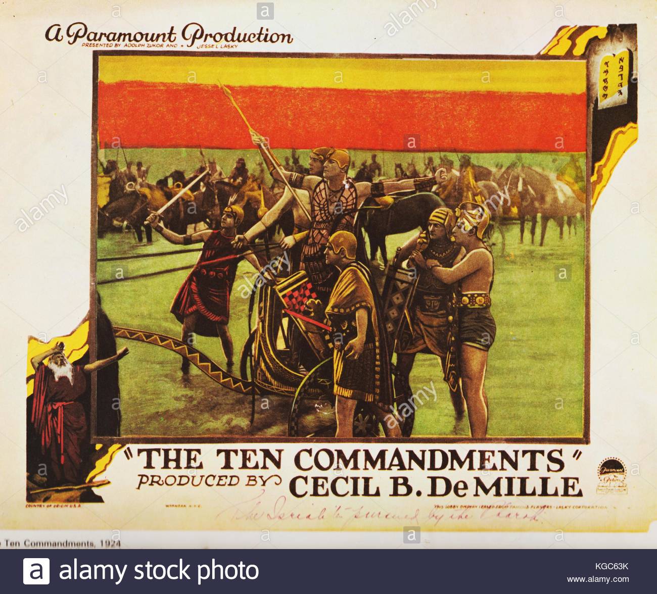 The Ten Commandments Film Stock Photos & The Ten Commandments Film ...
