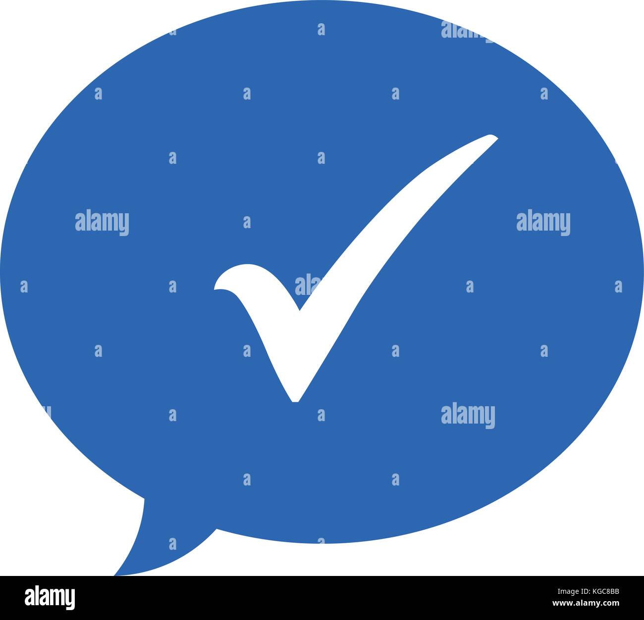Illustration Checkmark Sticker Icon Simple Stock Vector Images - Alamy