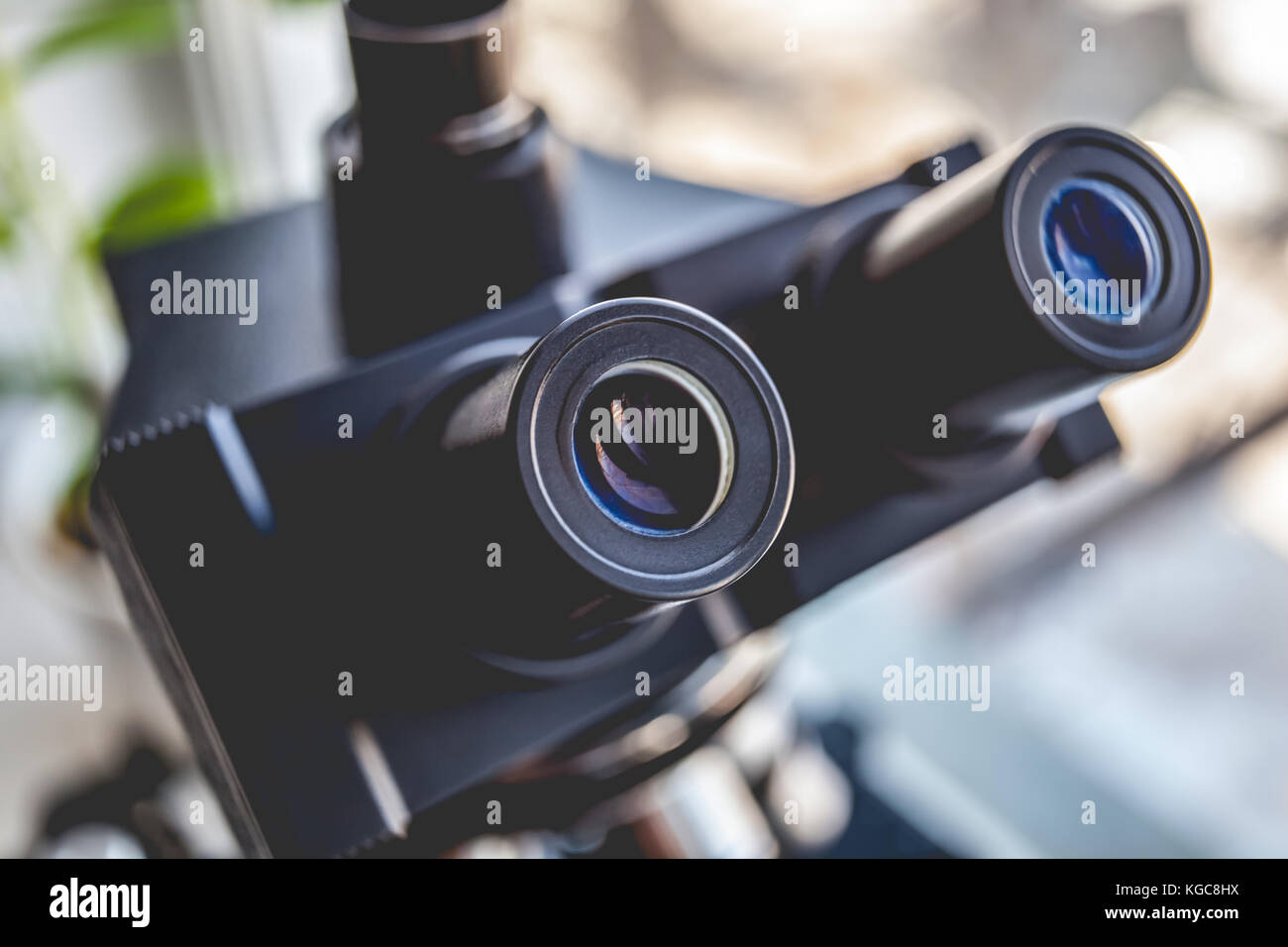 Optical microscope - science and laboratory equipment. For conducting ...