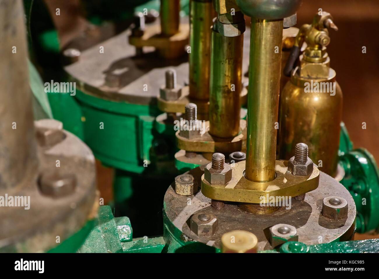 Vintage Boat Engine Stock Photo - Alamy