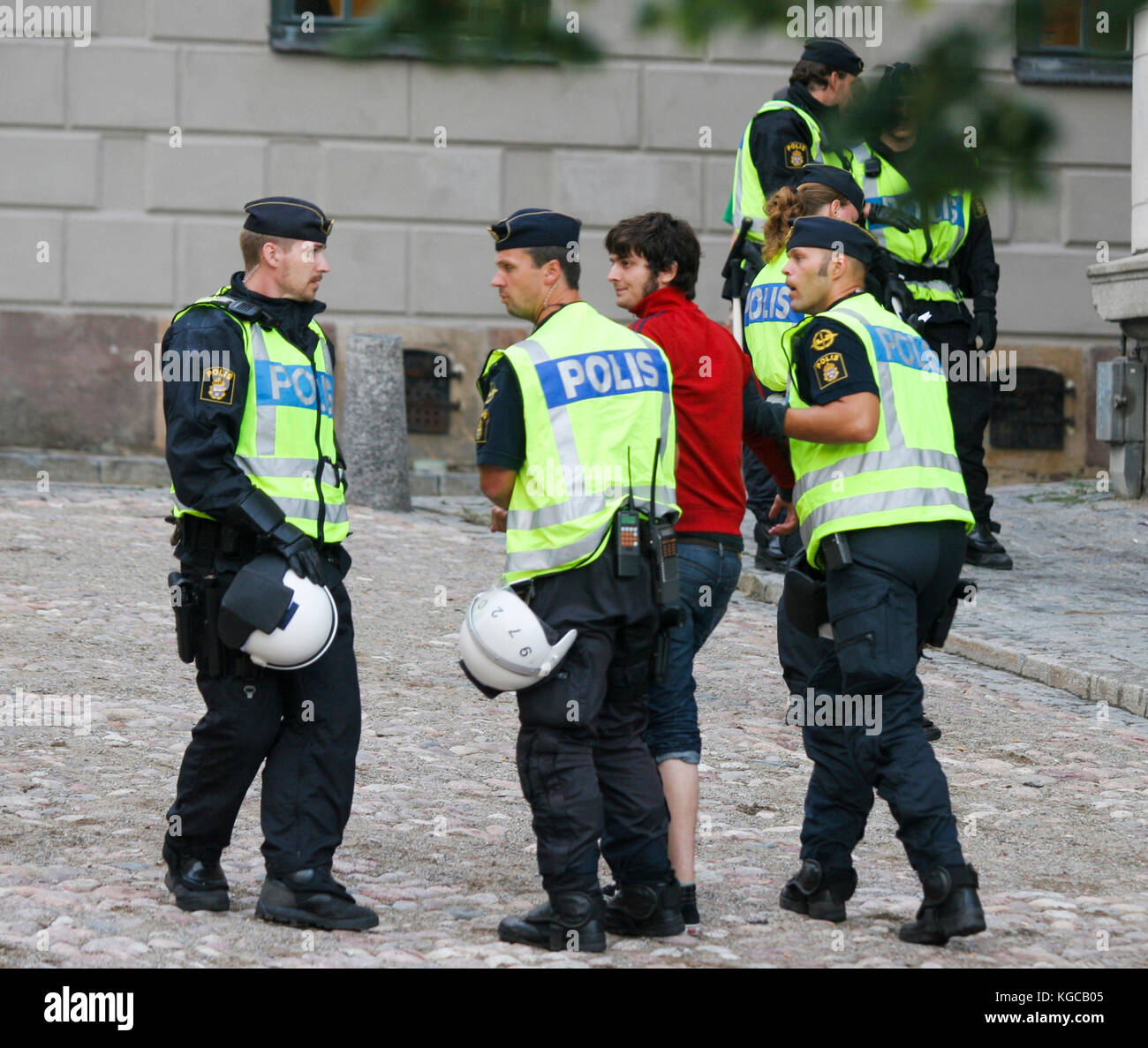 Swedish police car hi-res stock photography and images - Alamy