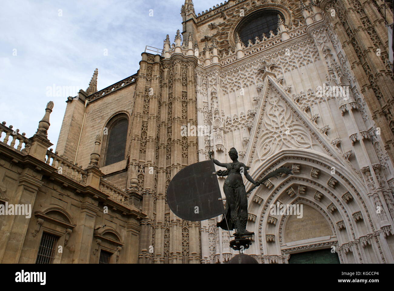 Facade of Seville cathedral, Seville, Spain Stock Photo - Alamy