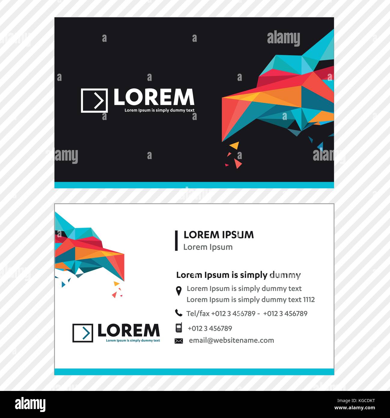 Business card Vector Template, Tech Logo Link Network, Visiting Card ...