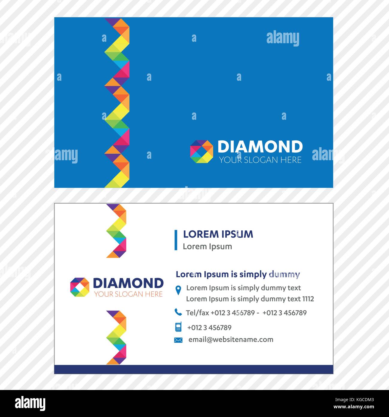 Business card Vector Template, Tech Logo Link Network, Visiting Card ...