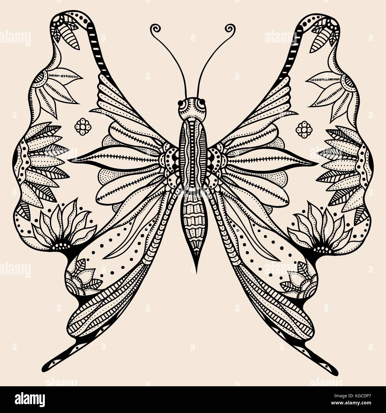 Creative Butterfly Drawing