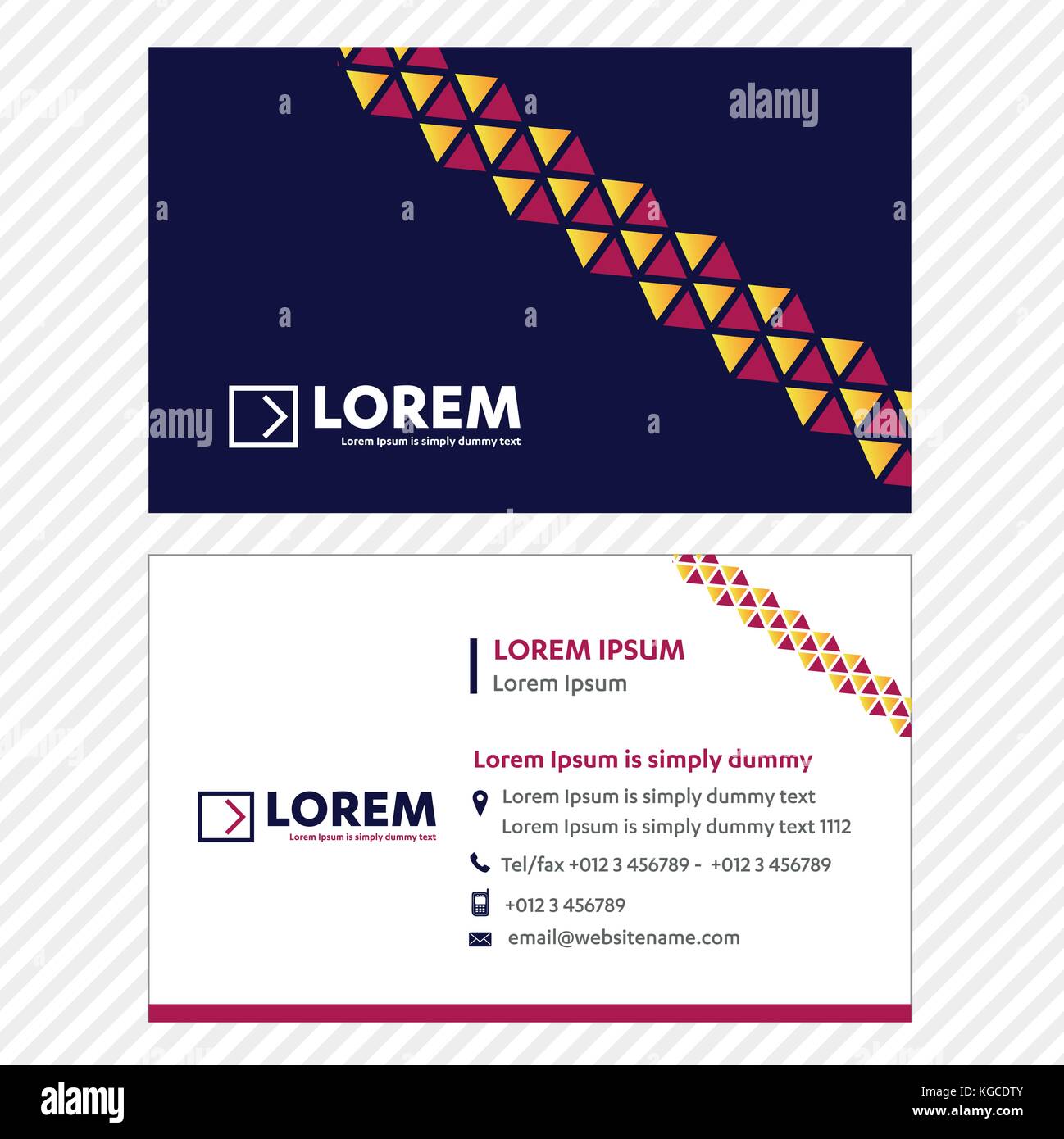 Business card Vector Template, Tech Logo Link Network, Visiting Card ...