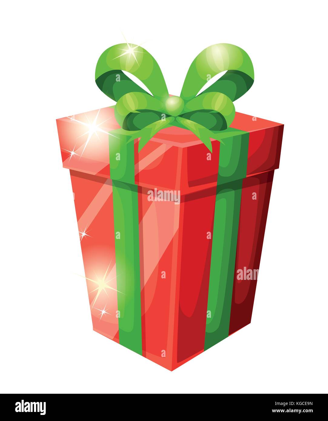 Decorative gift box with red bow and long ribbon Gift Box with Ribbon ...