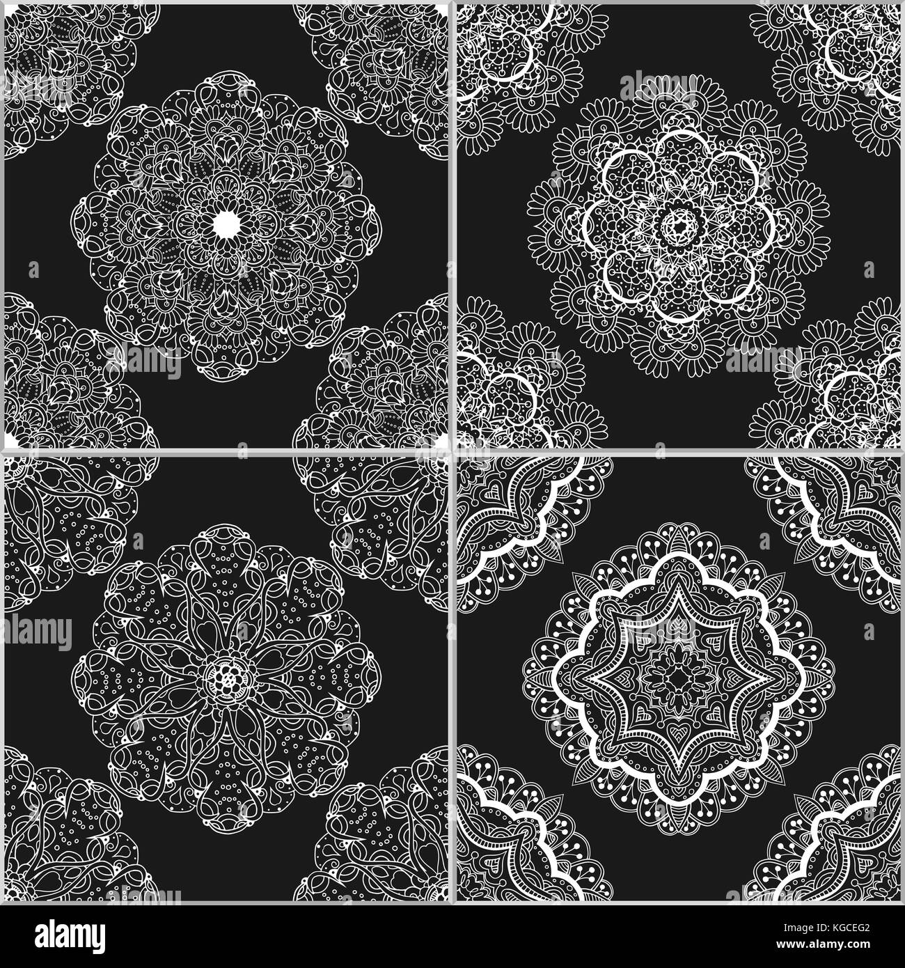 Indian wall tiles Stock Vector Images - Alamy