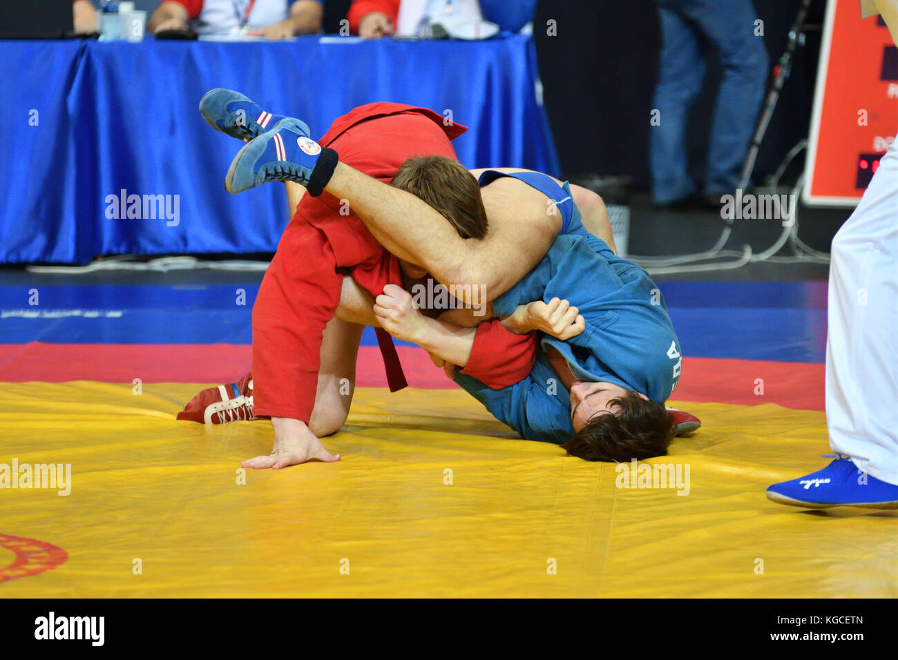 Orenburg, Russia - 29 October 2016: Boys competitions Sambo in the ...
