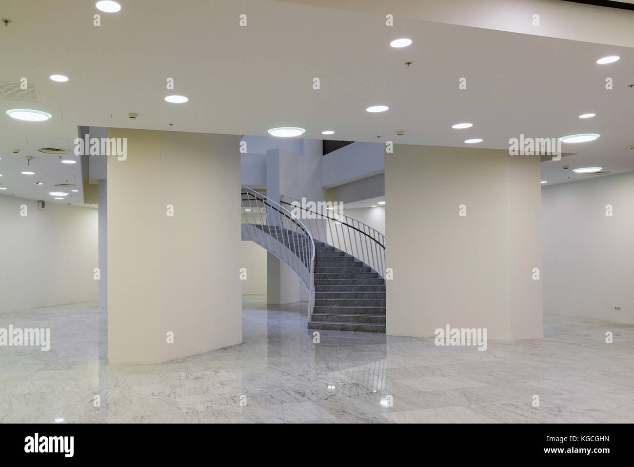 Interior of office building with a staircase Stock Photo - Alamy